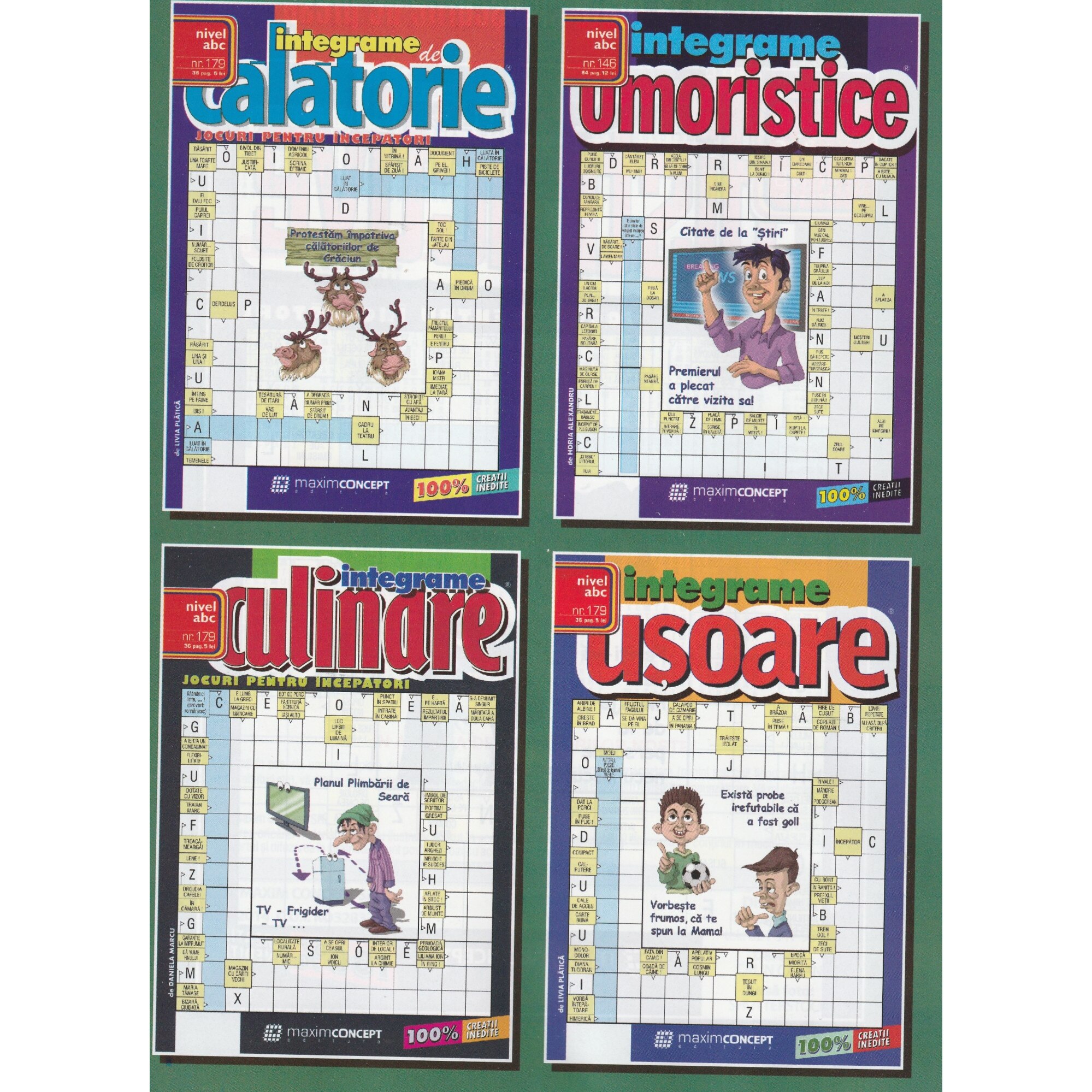 Pachet de integrame calatorie, integrame culinare, integrame usoare ...