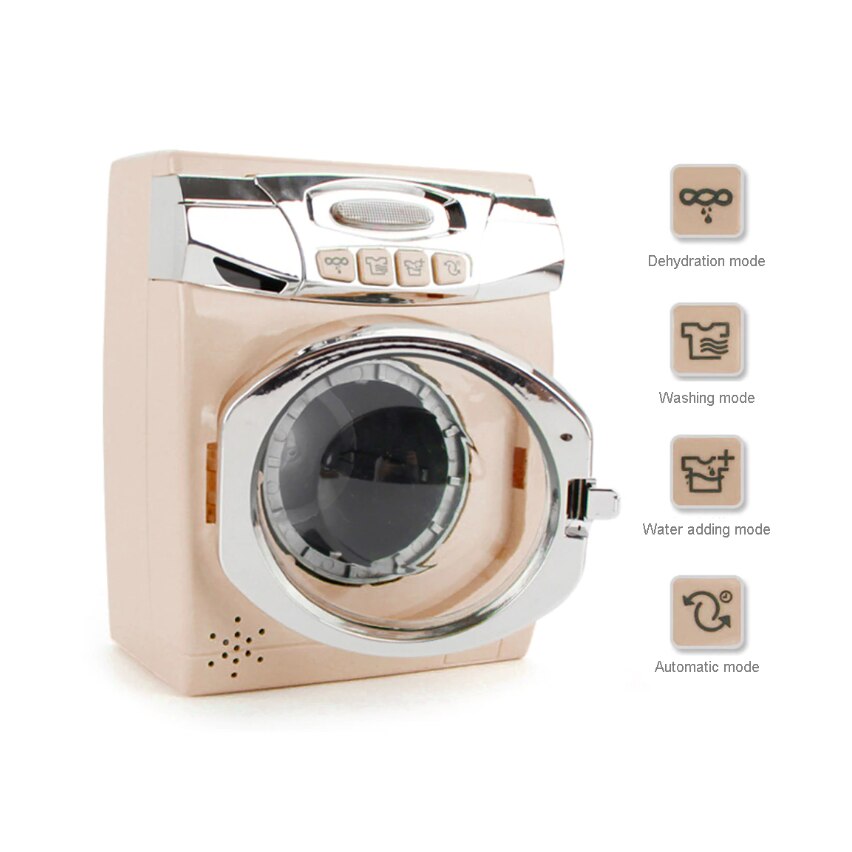 Set mini masina de spalat rufe si fier de calcat, Loka, Efect de sunete ...