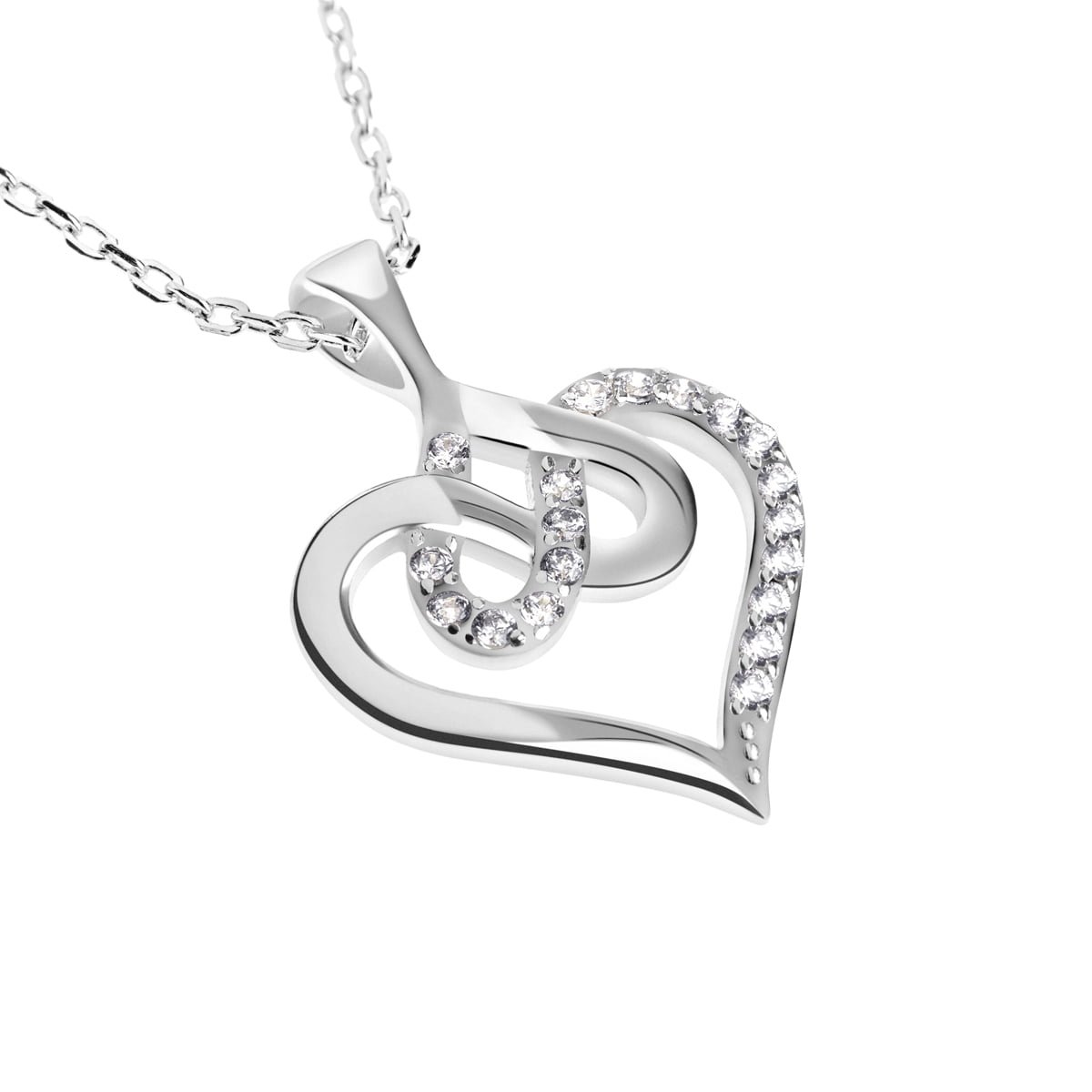 Colier pentru Nepoata – Inima Infinita Argintiu - eMAG.ro