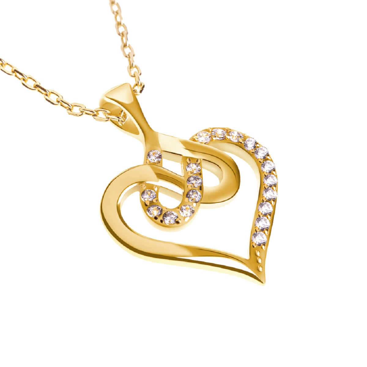 Colier pentru Sotie – Multumesc – Inima infinita Auriu - eMAG.ro
