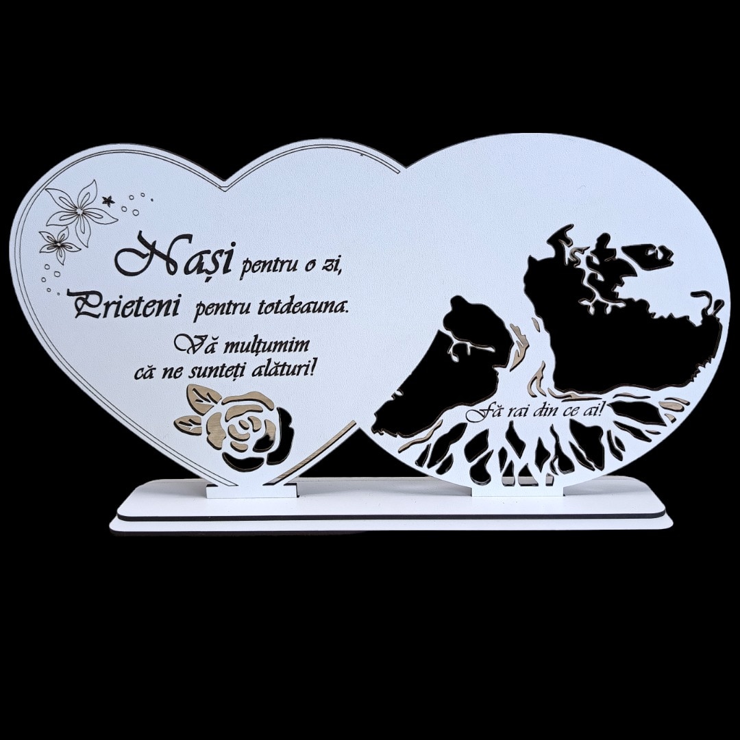 Decoratiune tablou inima, blank pentru licheni stabilizati ...