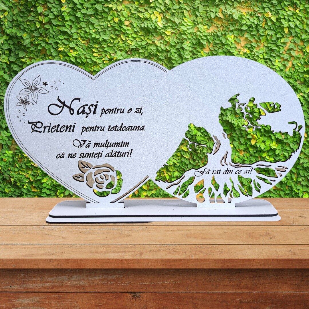 Decoratiune tablou inima, blank pentru licheni stabilizati ...