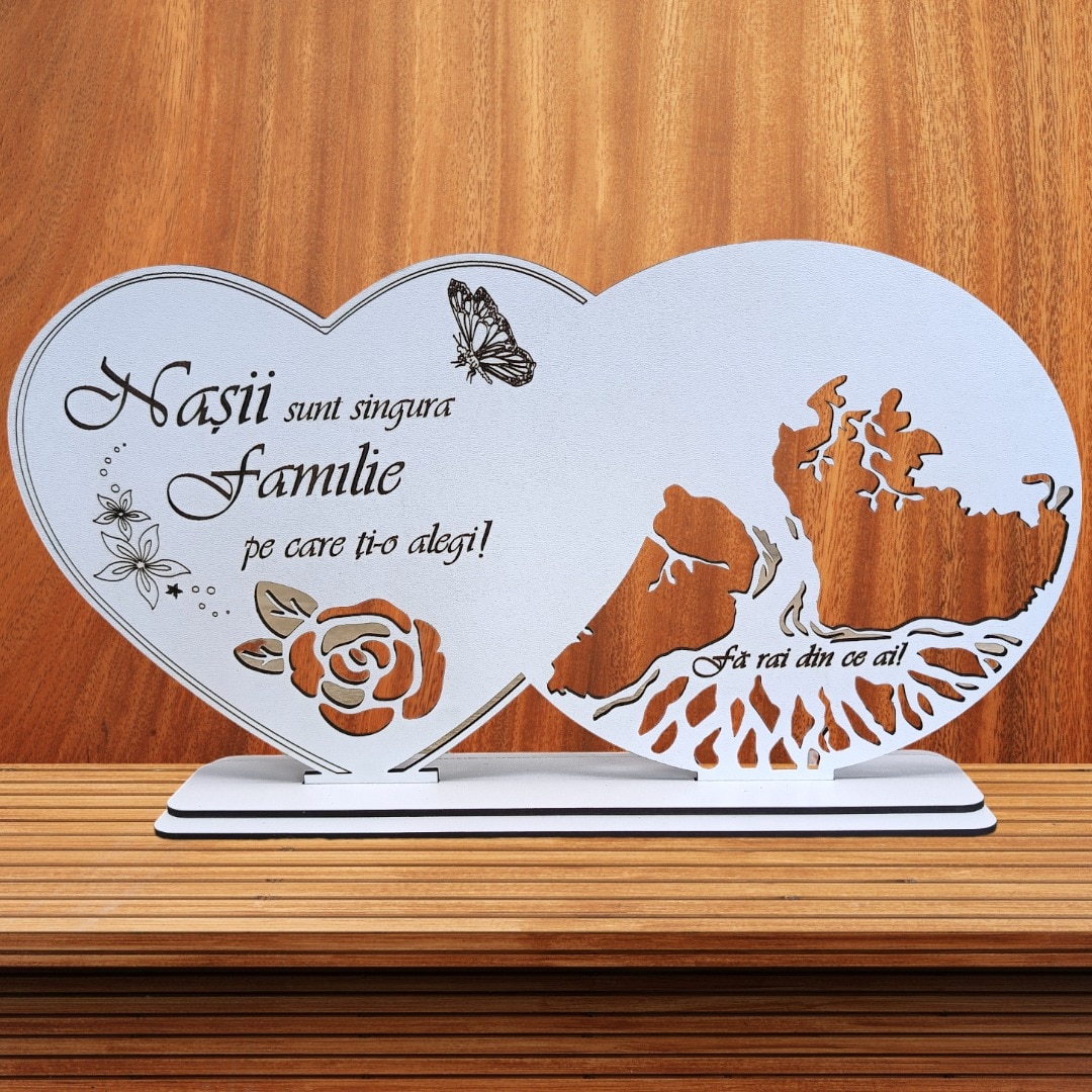 Decoratiune tablou inima, blank pentru licheni stabilizati ...
