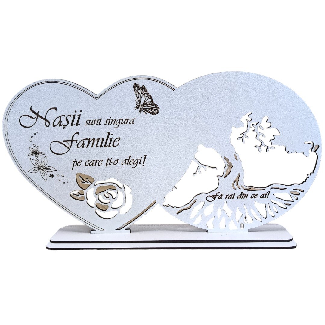 Decoratiune tablou inima, blank pentru licheni stabilizati ...