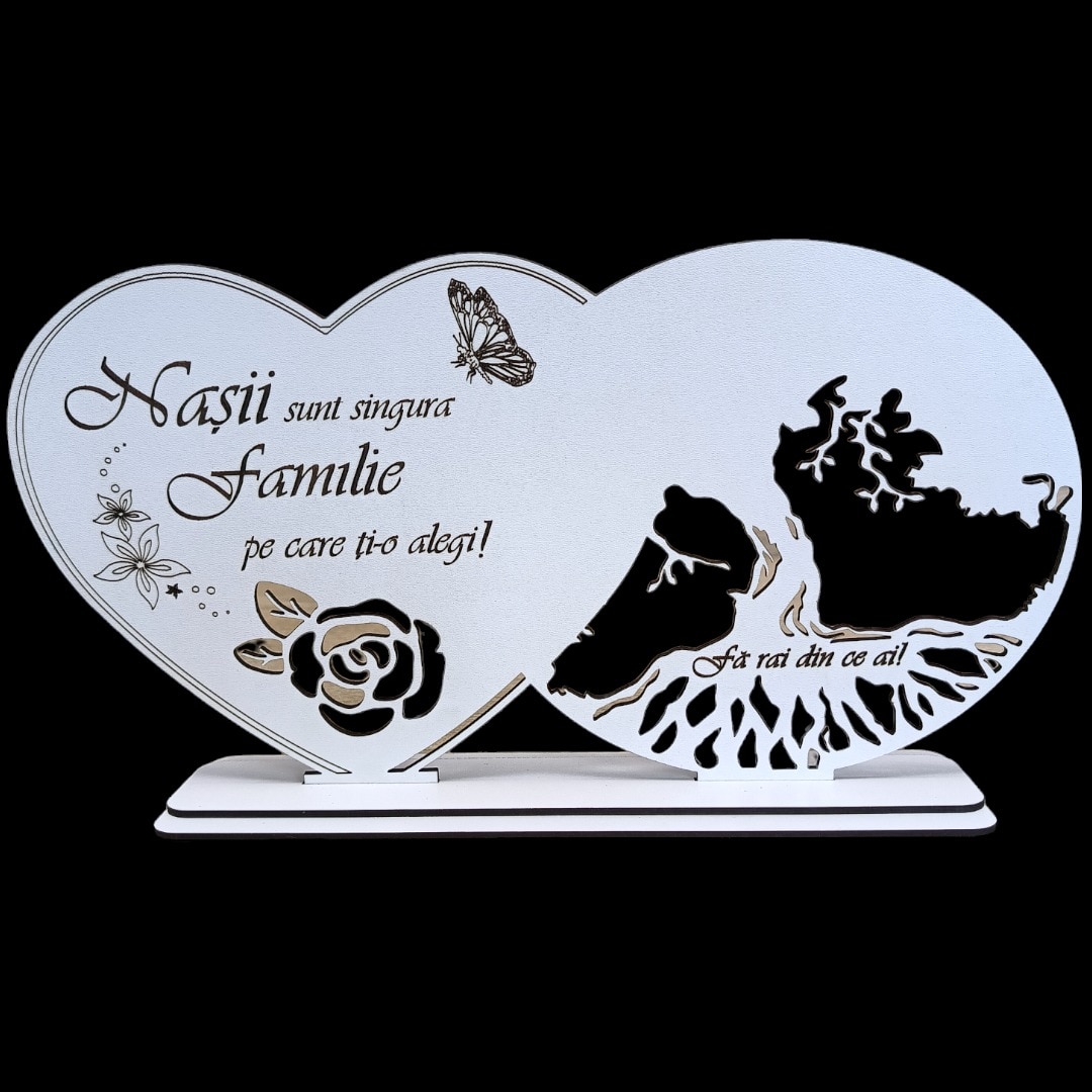 Decoratiune tablou inima, blank pentru licheni stabilizati ...