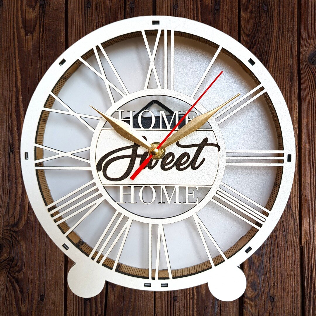 Ceas birou, blank pentru decorare cu licheni stabilizati, personalizat ...