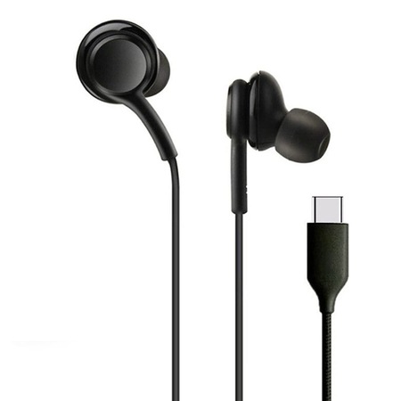 Casti audio pentru Samsung, mufa Type C, dopuri rezerva, Negru - eMAG.ro