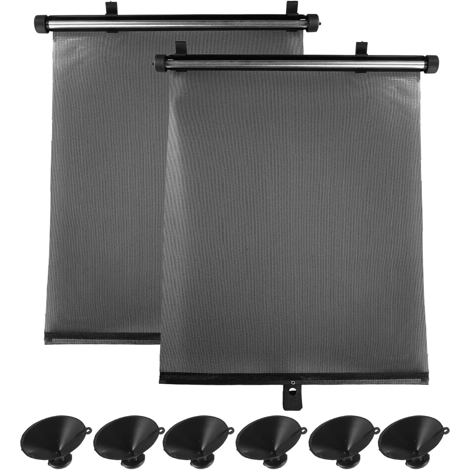 Parasolar retractabile pentru geam masina, EZGETOP®, 2x50cm, 2 bucati ...