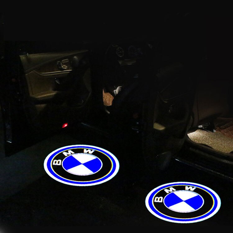 Set 2 Bucati Emblema Logo LED Portiera dedicata Marca Auto BMW, JENUOS ...