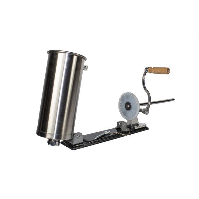 Masina de umplut carnati, orizontal din inox, 5 Kg, 5 Palnii Incluse ...