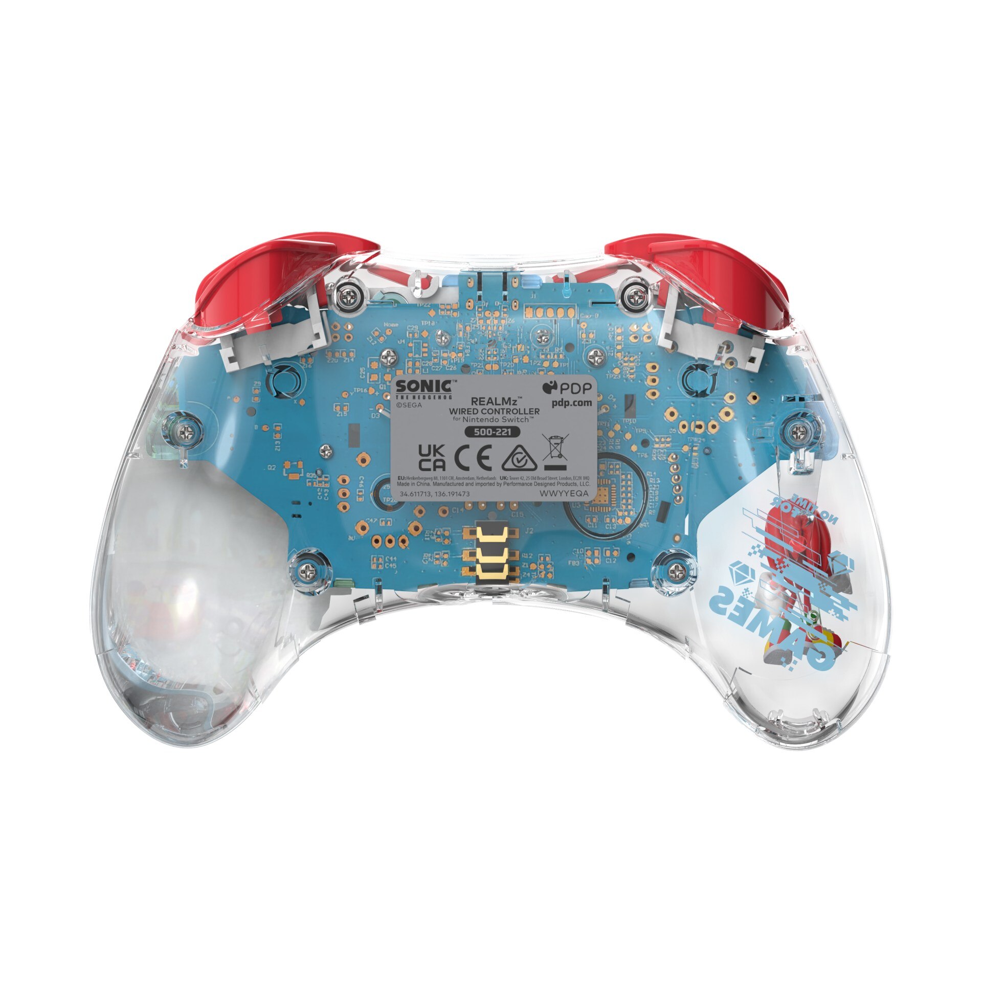 Controller cu fir, PDP REALMz, Nintendo Switch/OLED, Sonic: Knuckles ...