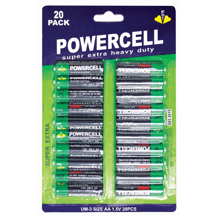 Комплект батерии Topcell Super Extra Heavy Duty модел Aa 20 броя 15v Emagbg