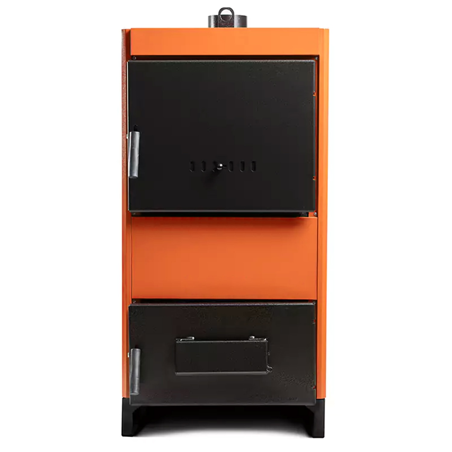 Set Centrala pe combustibil solid Fiama W 45 kW, Cos inox, Radiatoare ...