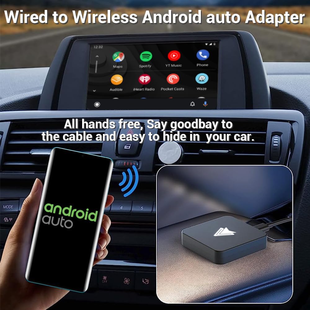 Android AUTO-val kompatibilis GizMondo® vezeték nélküli adapter, APP ...