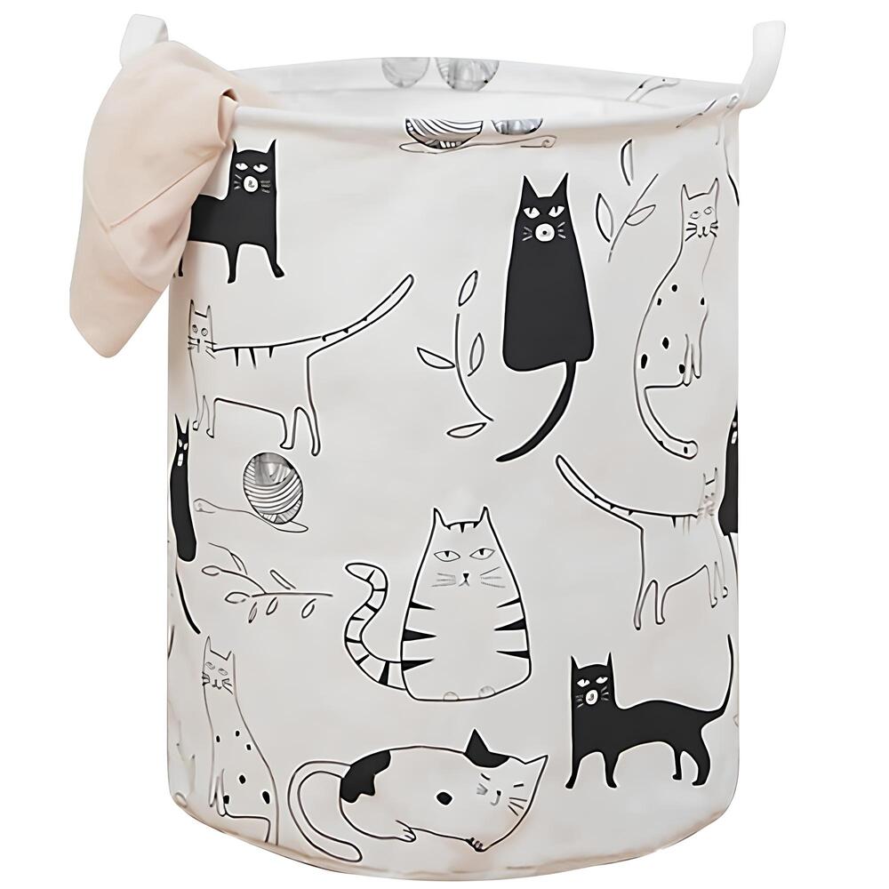 Cos de rufe, Amtok, Pliabil, Storage Large, Bumbac Canvas, cu manere ...