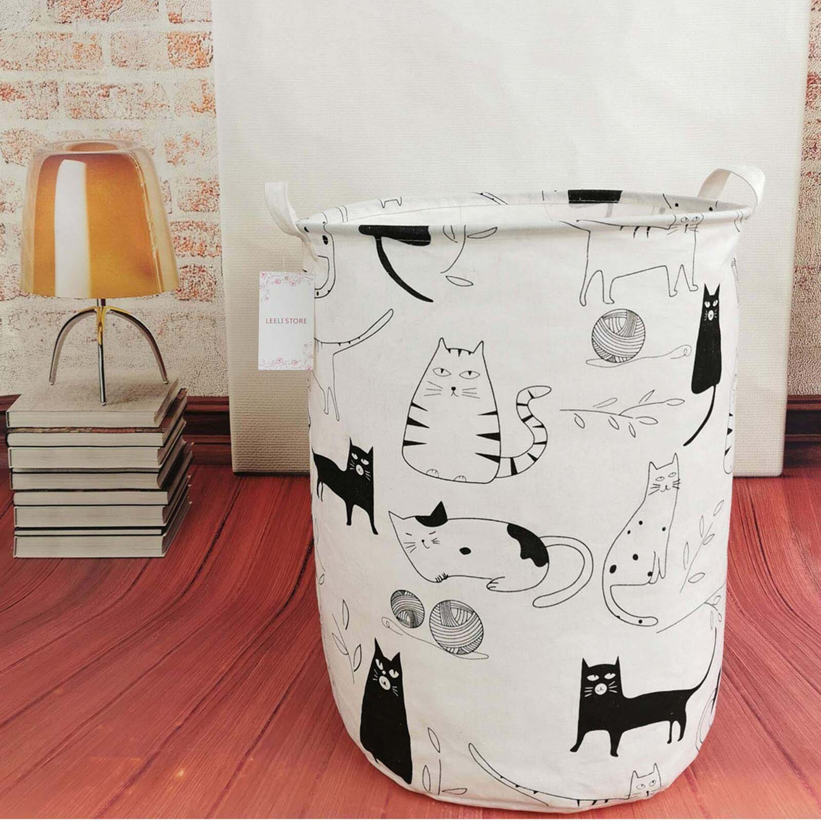 Cos de rufe, Amtok, Pliabil, Storage Large, Bumbac Canvas, cu manere ...