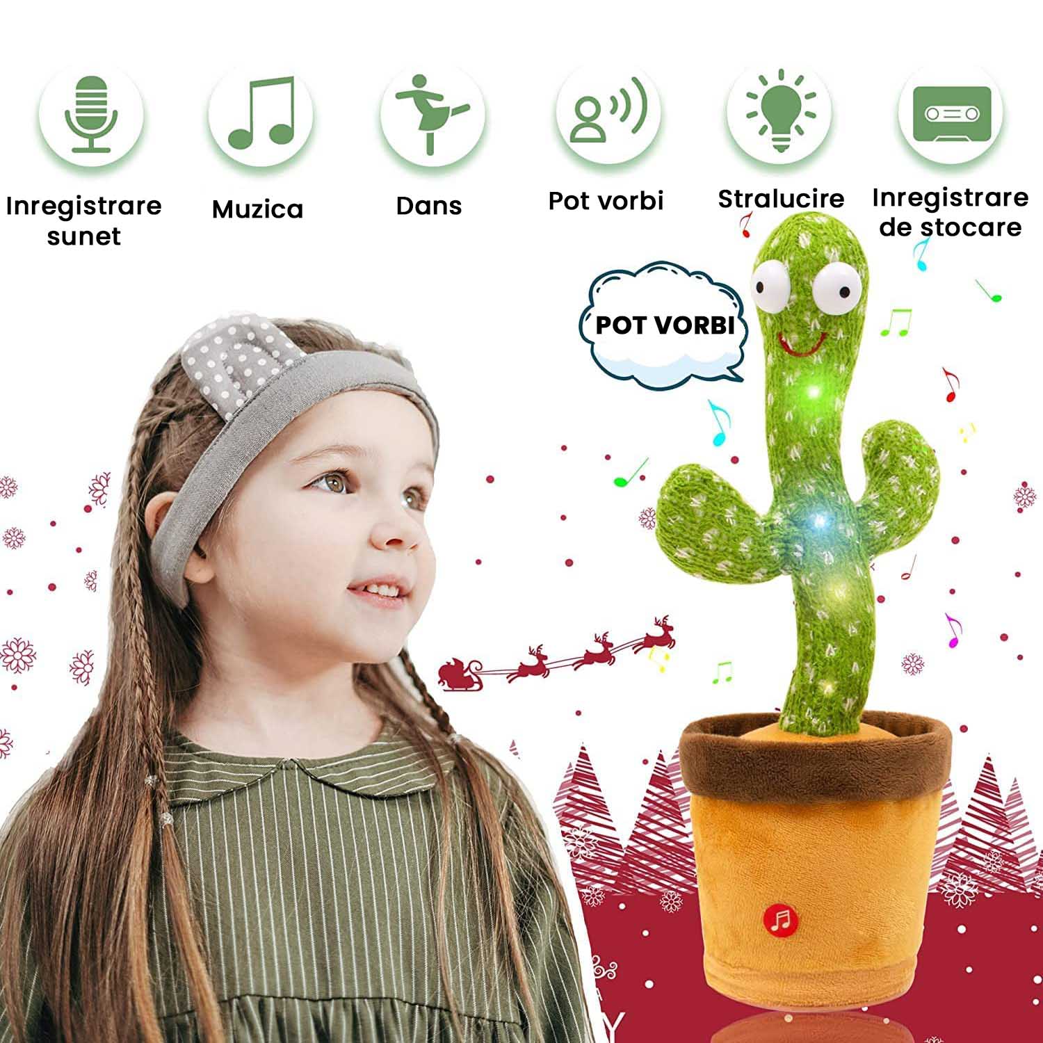 Jucarie interactiva Cactus Vorbitor si Dansator, sundiguer, Canta ...