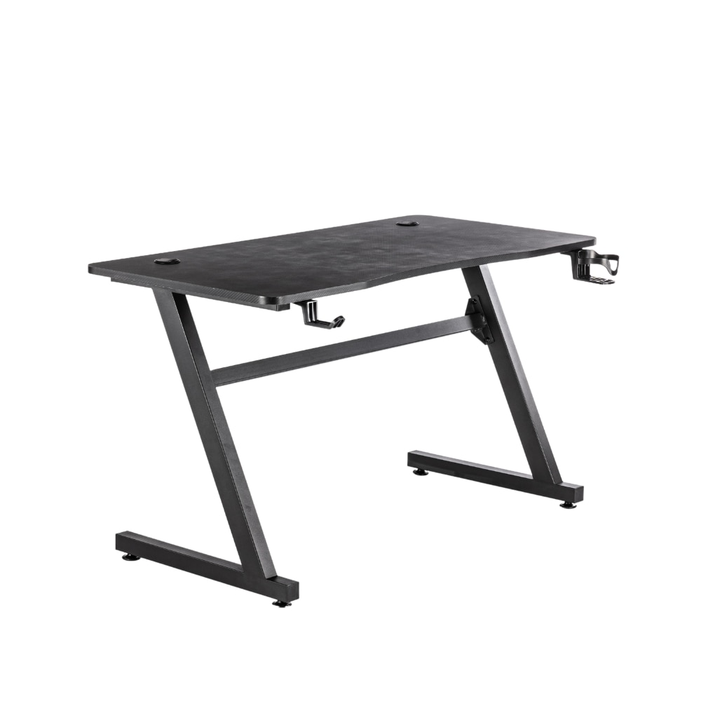 Birou de Gaming, 503BK, 120 x 60 x 73 cm, Cadru Otel, Blat MDF, Negru ...