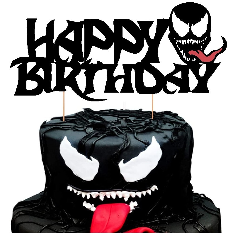 Decor tort - Venom, Negru - eMAG.ro