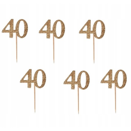 Decor aniversare 40 ani Auriu - eMAG.ro