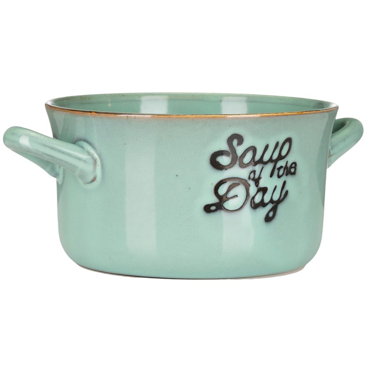 Bol pentru supa, Siaki Collection, Verde, 500 ml - eMAG.ro