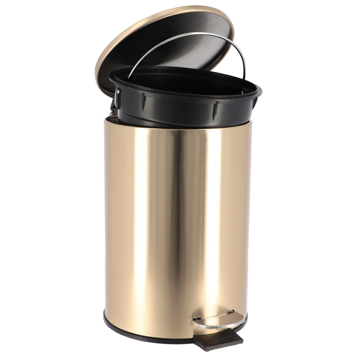 Cos de gunoi, Tendance, Metal, 3l, 24x22.5x17 cm, Auriu - eMAG.ro