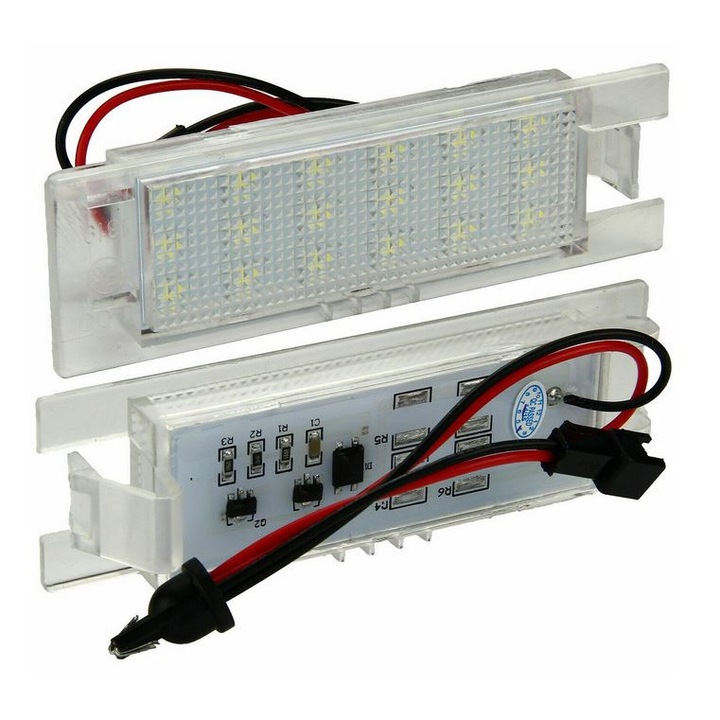 Set 2 lampi numar Ventoo®, cu LED fara eroare de bec ars, canbus ...