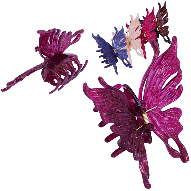 Cleste pentru par mare fluture 12 buc - eMAG.ro