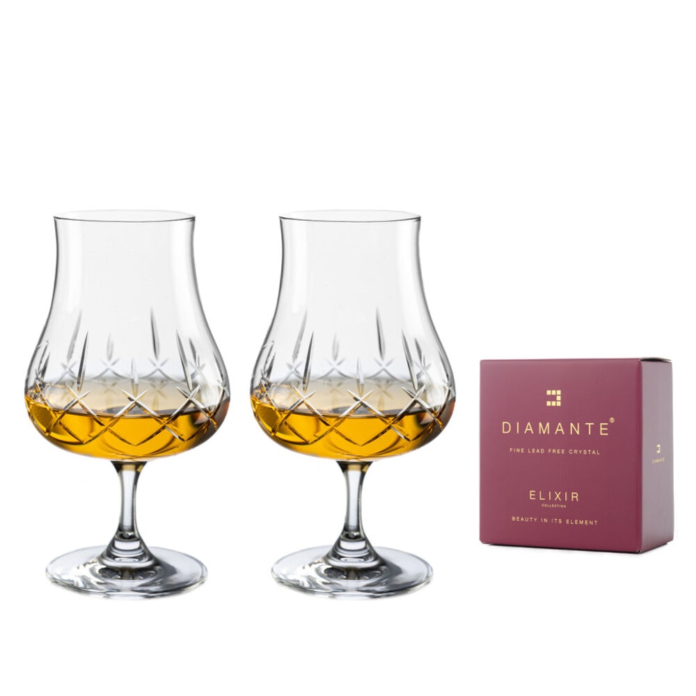 Set 2 pahare cristal rom Diamante 220 ml - eMAG.ro