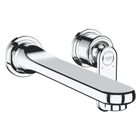 Смесител Grohe Veris, Стенен, За умивалник, За вграждане, Без вътрешно ...