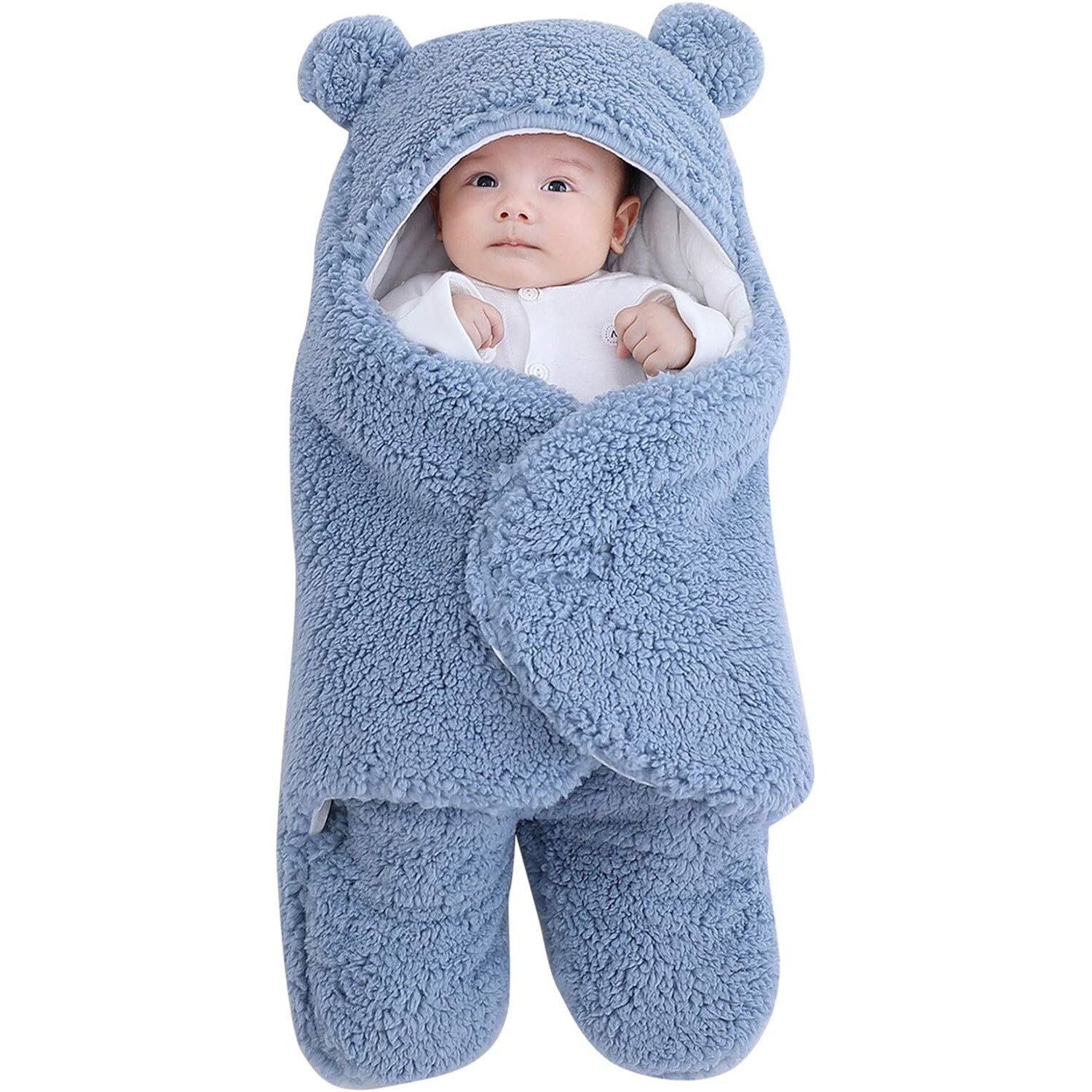 Babatakaró mackó alakú, Fluffkins - Blue - eMAG.hu