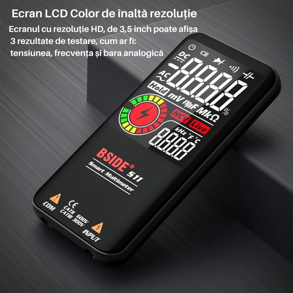 Multimetru Digital Smart S11, ucdpower, Tehnologie Bside, Masoara ...