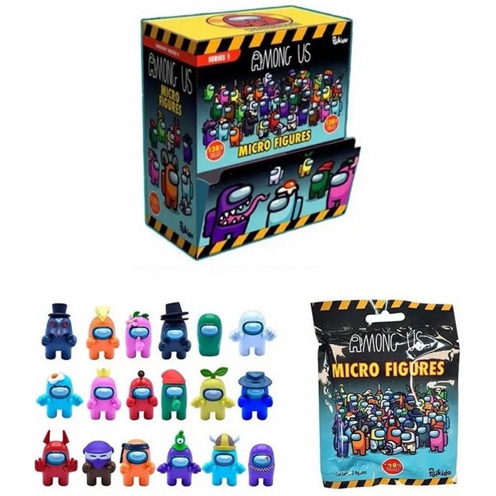 Set 2xFigurina, Toikido, Among Us, 2,5 cm, Multicolor, 3+ - eMAG.ro
