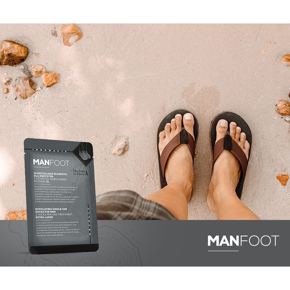 Sosete exfoliante cu acizi AHA, Manfoot 1 set - eMAG.ro