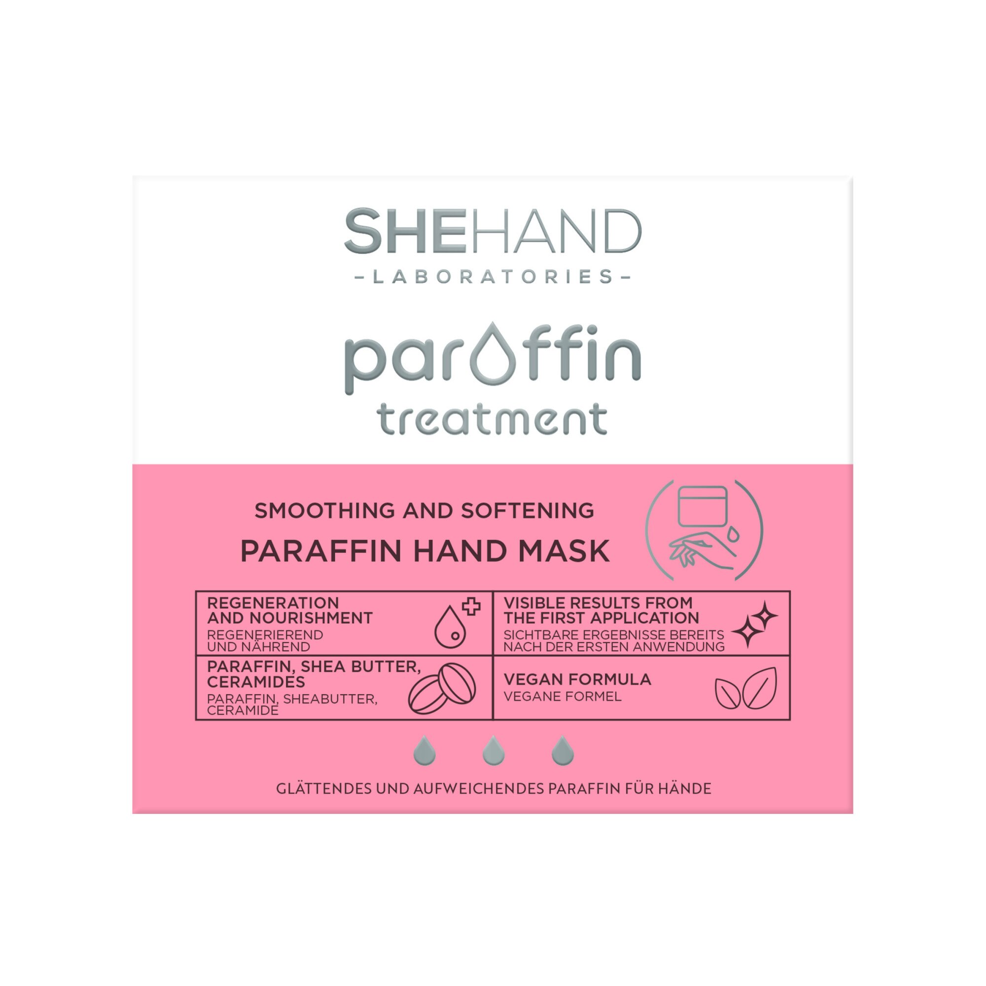 Parafina pentru maini, cu unt de shea, tratament, 80g, SheHand - eMAG.ro