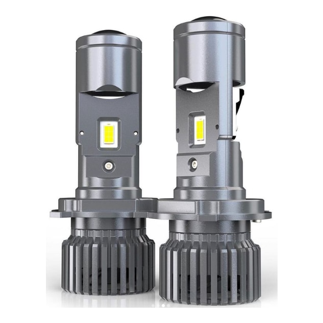 Set de 2 becuri LED, H4, 12V-24V, 80W, 12000LM, temperatura culoare ...