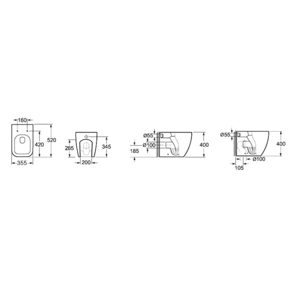 Vas wc stativ Legend CB10100 BTW - eMAG.ro
