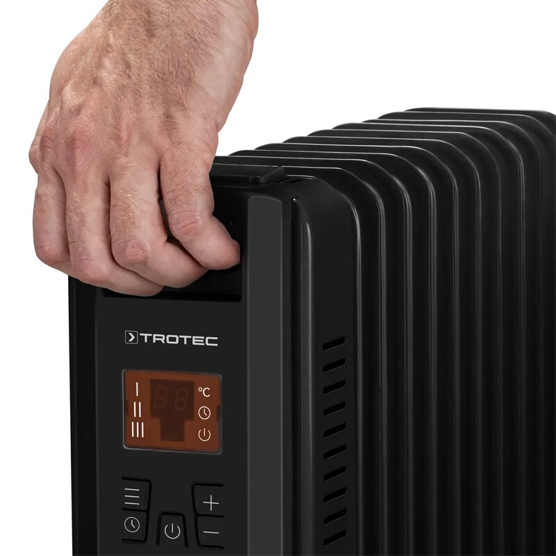 Radiator electric pe ulei TRH 25E, telecomanda, display LED, 2500W ...