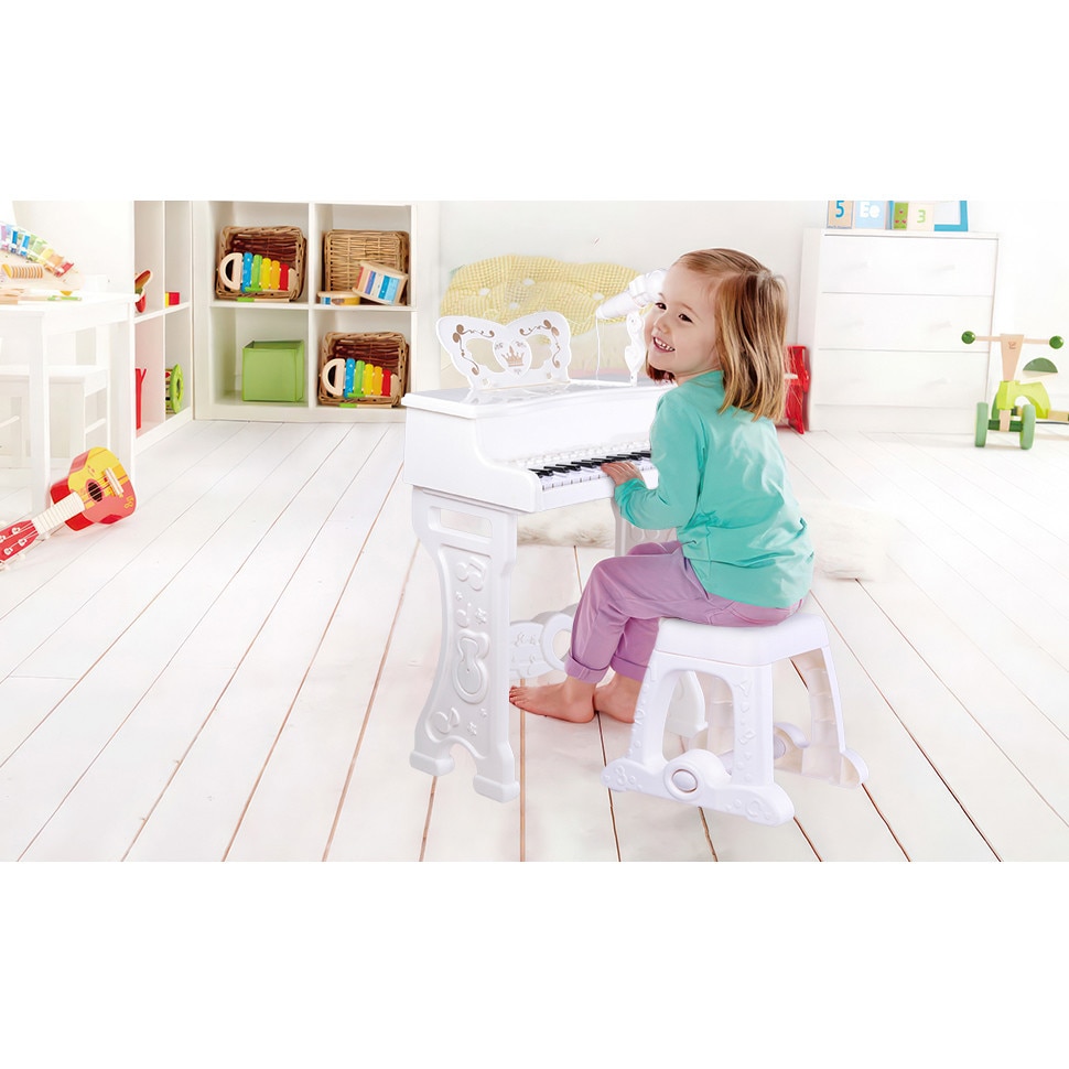 Pian electronic pentru copii cu scaunel si microfon, functie de ...