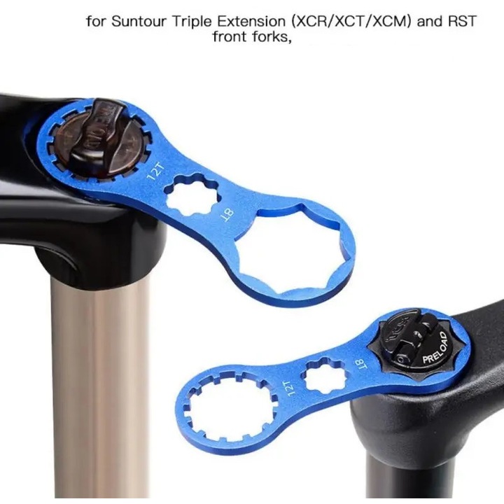 Cheie furca bicicleta Suntour XCM, XCR, XCT si RST, albastru - eMAG.ro