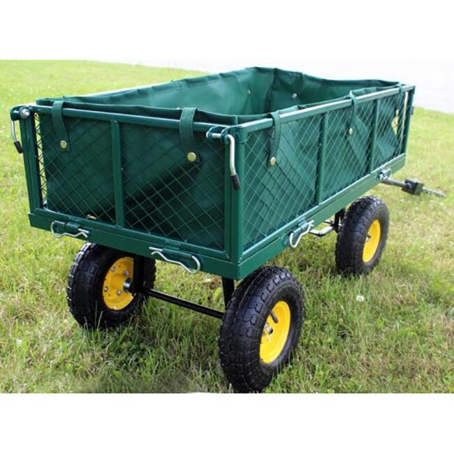 Carucior de gradina, transport, Chomik, metalic, verde, max 300 kg ...