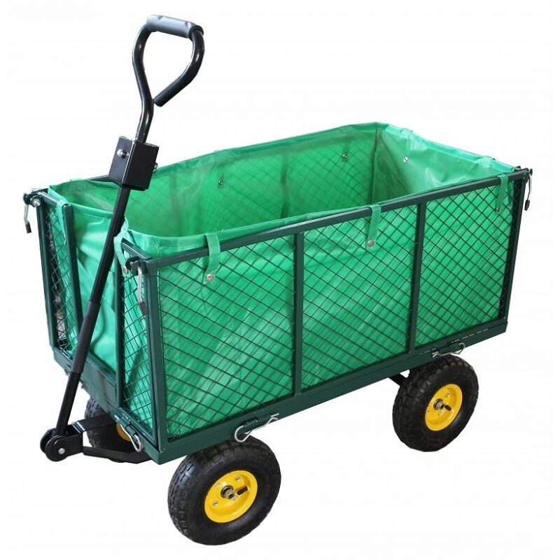 Carucior de gradina, transport, Chomik, verde, max 450 kg, 102x52x72 cm ...