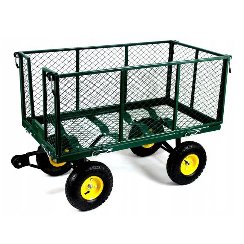 Carucior de gradina, transport, Chomik, verde, max 450 kg, 102x52x72 cm ...