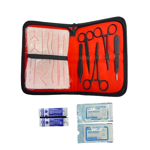 Kit profesional pentru practicarea suturilor chirurgicale, instrumente ...