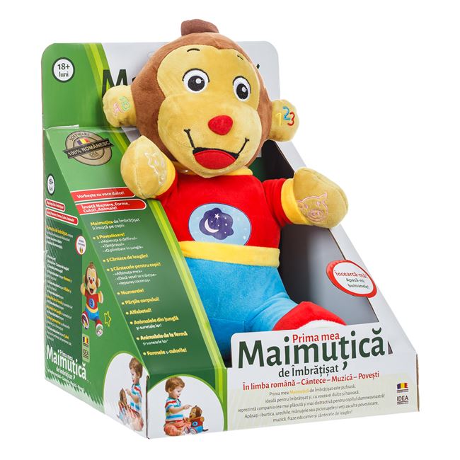 Образователна играчка Маймуна с 9 дейности, която говори румънски - eMAG.bg