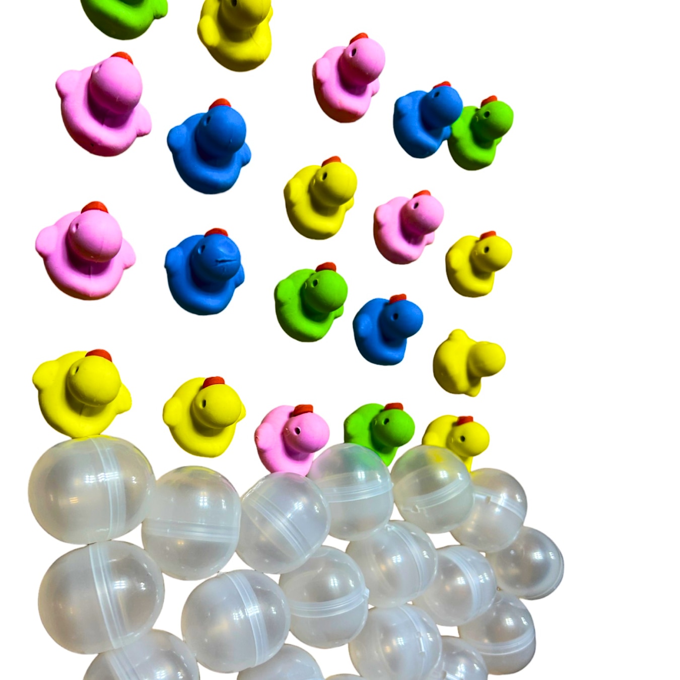 Set 20 ratuste guma de sters diverse culori, in capsule de 32 mm - eMAG.ro