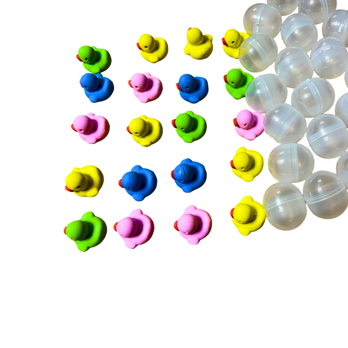 Set 20 ratuste guma de sters diverse culori, in capsule de 32 mm - eMAG.ro