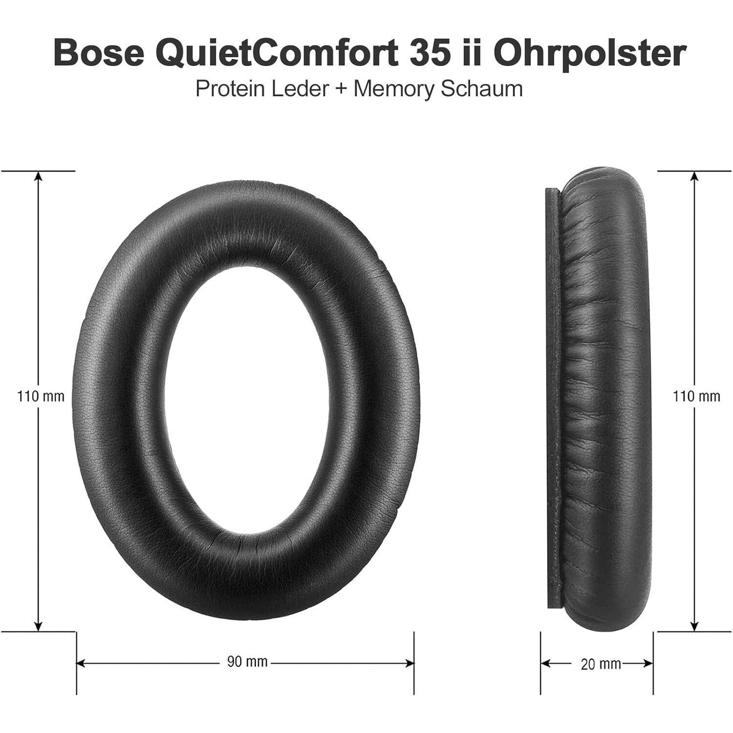 Set 2 bureti pentru JENUOS® casti Bose QuietComfort 35, 35 II, QC35 ...