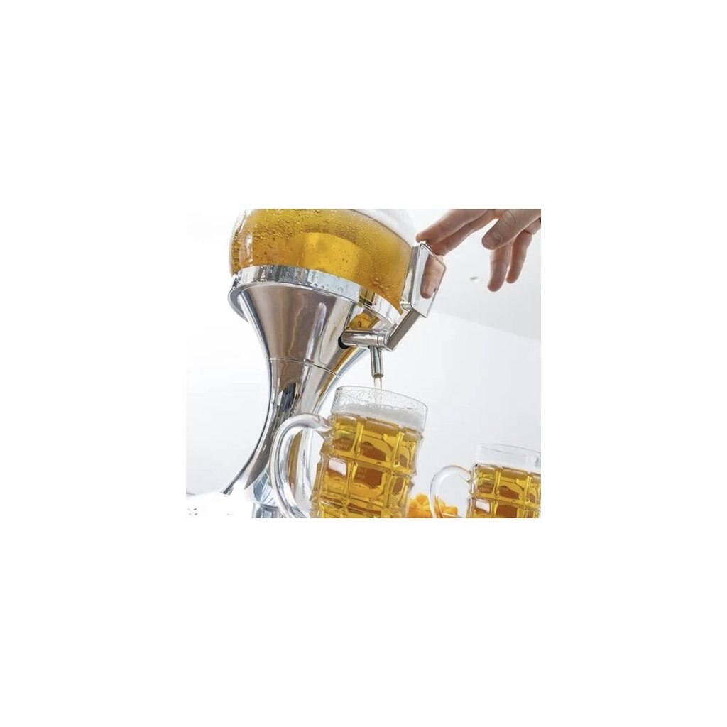 Dozator de bere/vin/vodka, Zola, recipient pentru gheta, 3.5 l, 44 x 24 ...