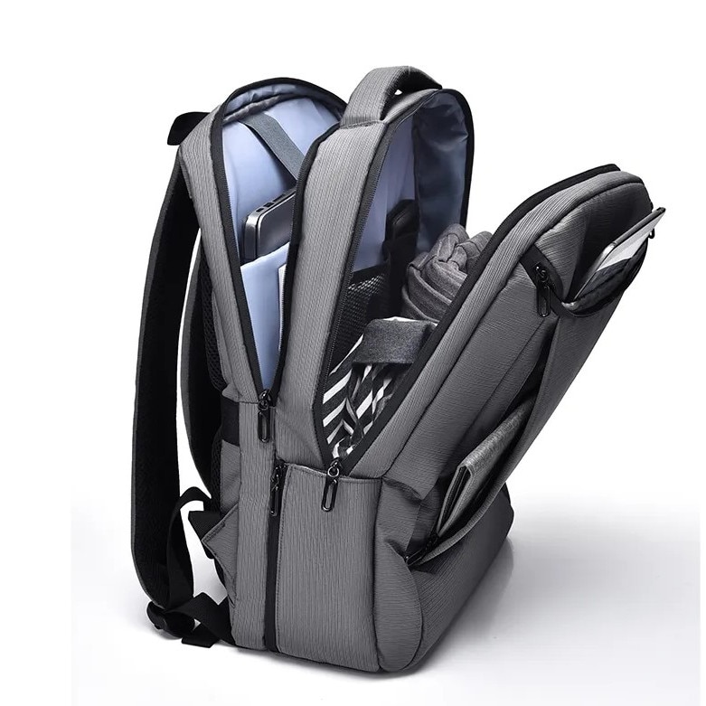 Rucsac Laptop 15.6″, Casual, Impermeabil, 3 In 1, Gri - eMAG.ro